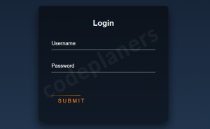 Login Form CSS and Html Example